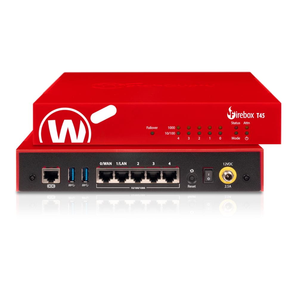 WatchGuard Firebox T45 with 1-yr Total Security Suite (WGT45641)